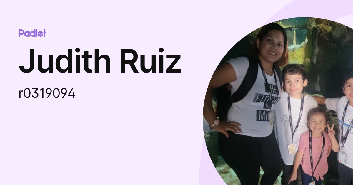 Judith Ruiz (r0319094) profile | Padlet