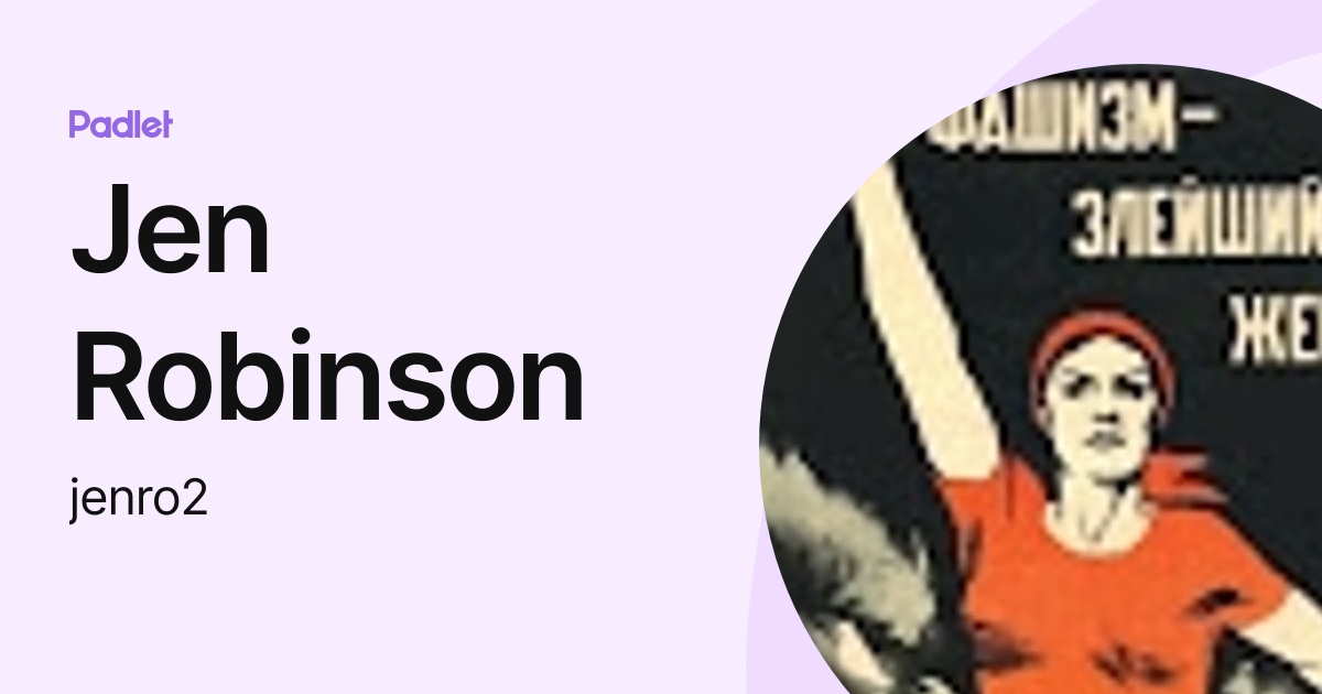 Jen Robinson (jenro2) profile | Padlet
