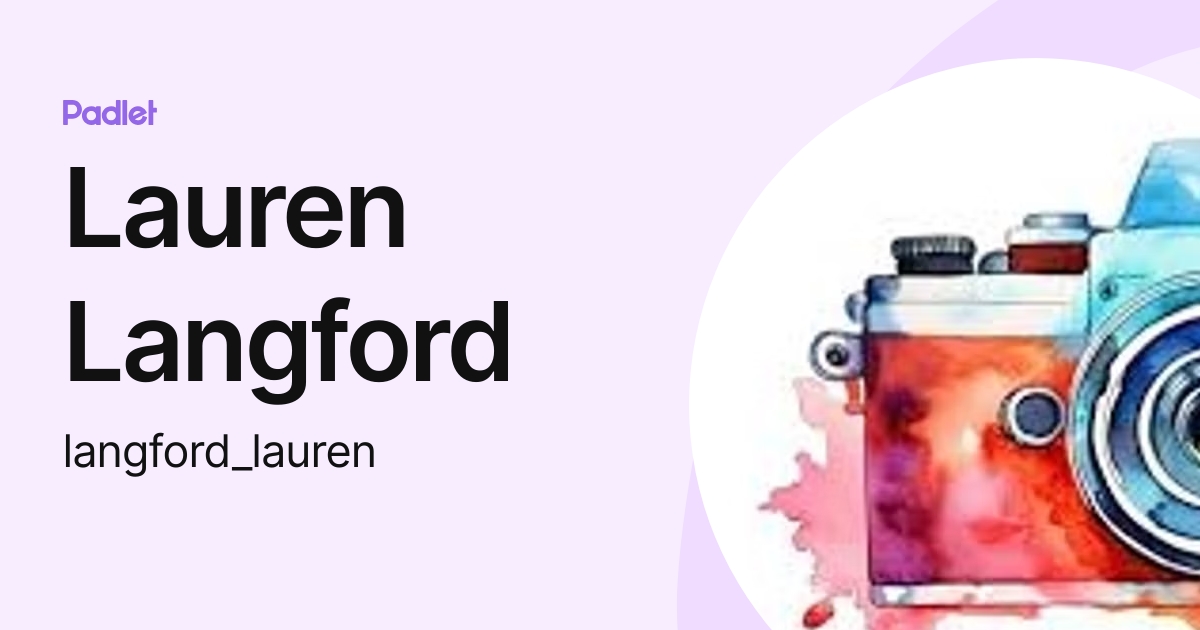 Lauren Langford Langford Lauren Profile Padlet