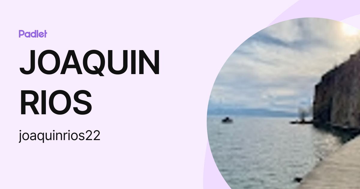 JOAQUIN RIOS (joaquinrios22) profile | Padlet