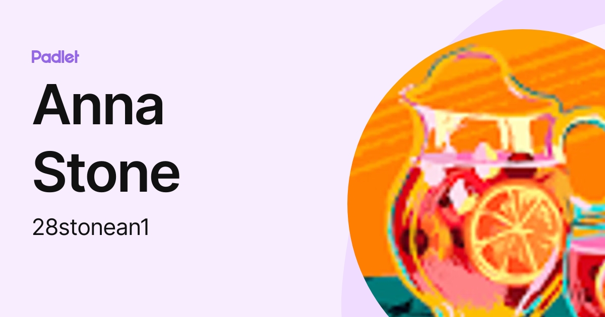 Anna Stone (28stonean1) profile | Padlet