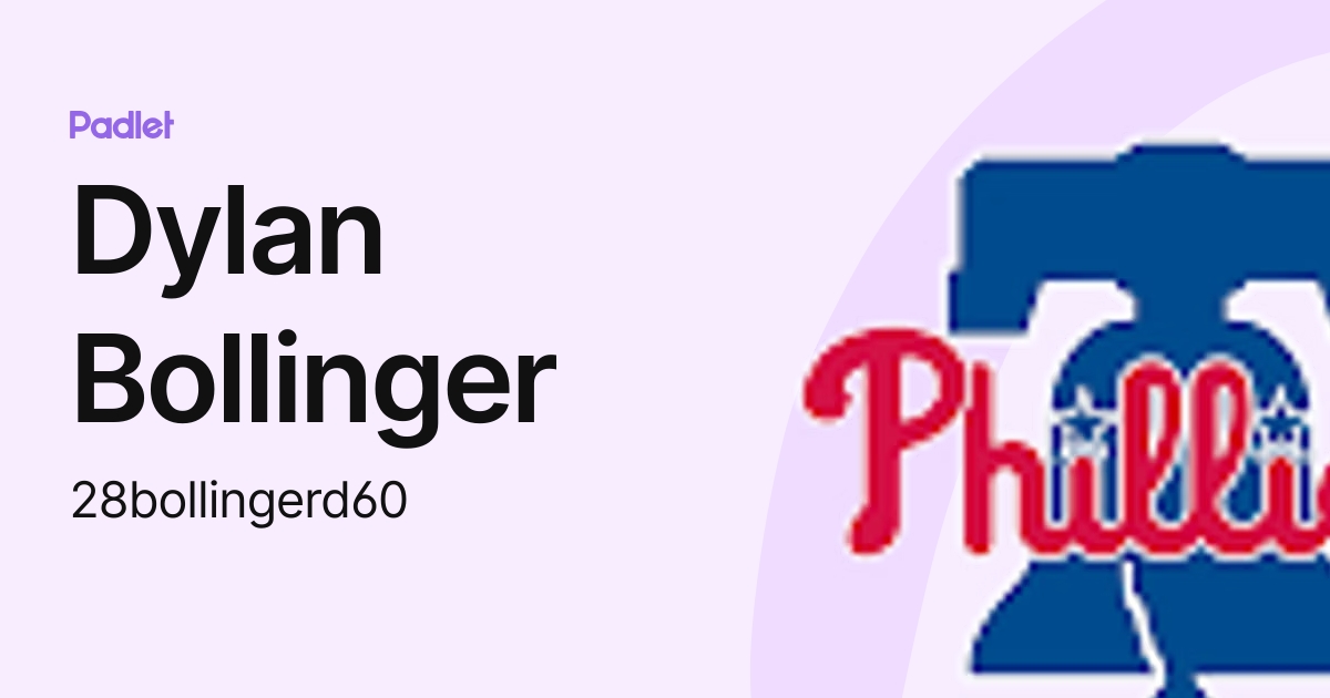 Dylan Bollinger (28bollingerd60) profile | Padlet
