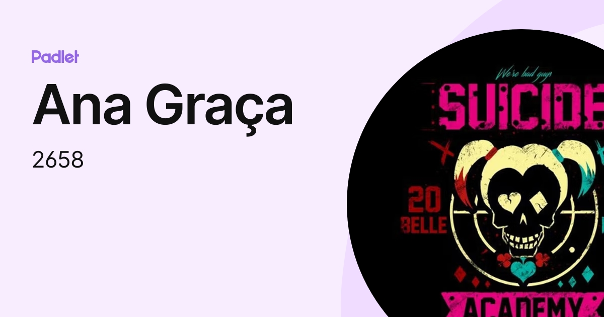 Ana Graça (2658) profile | Padlet