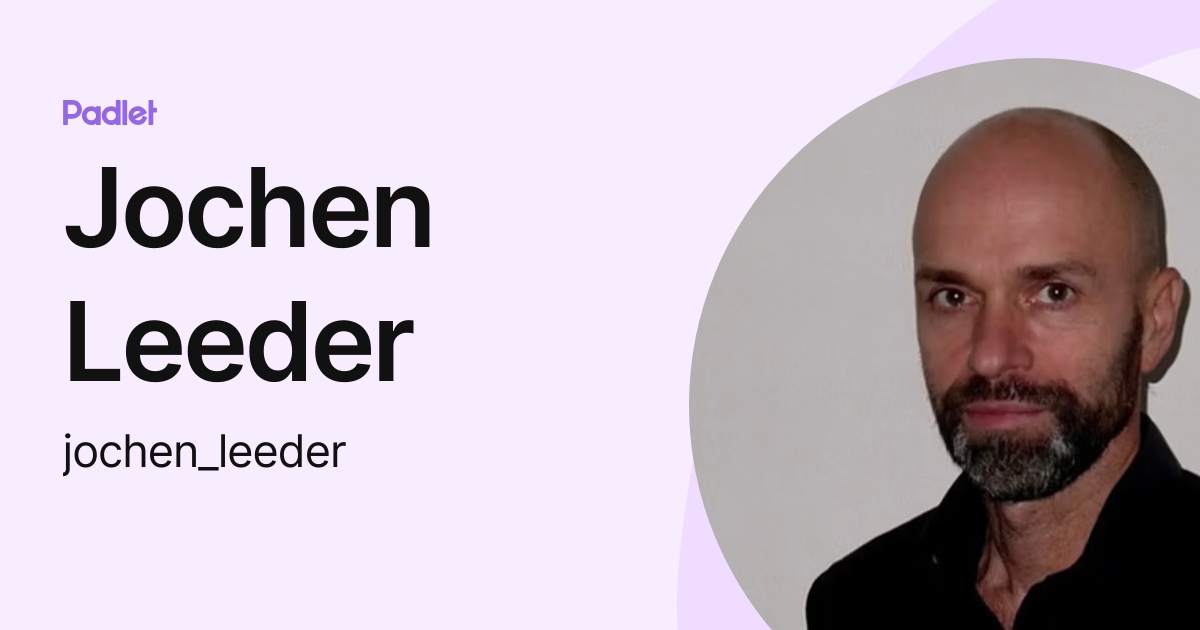 Jochen Leeder (jochen_leeder) profile | Padlet