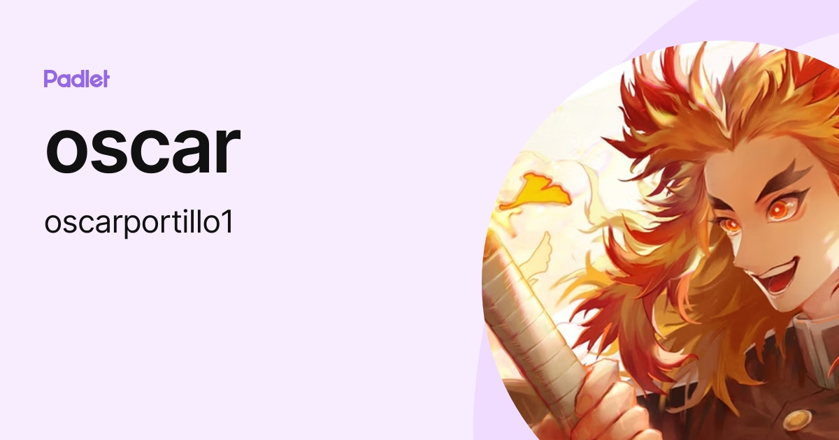 oscar (oscarportillo1) profile | Padlet