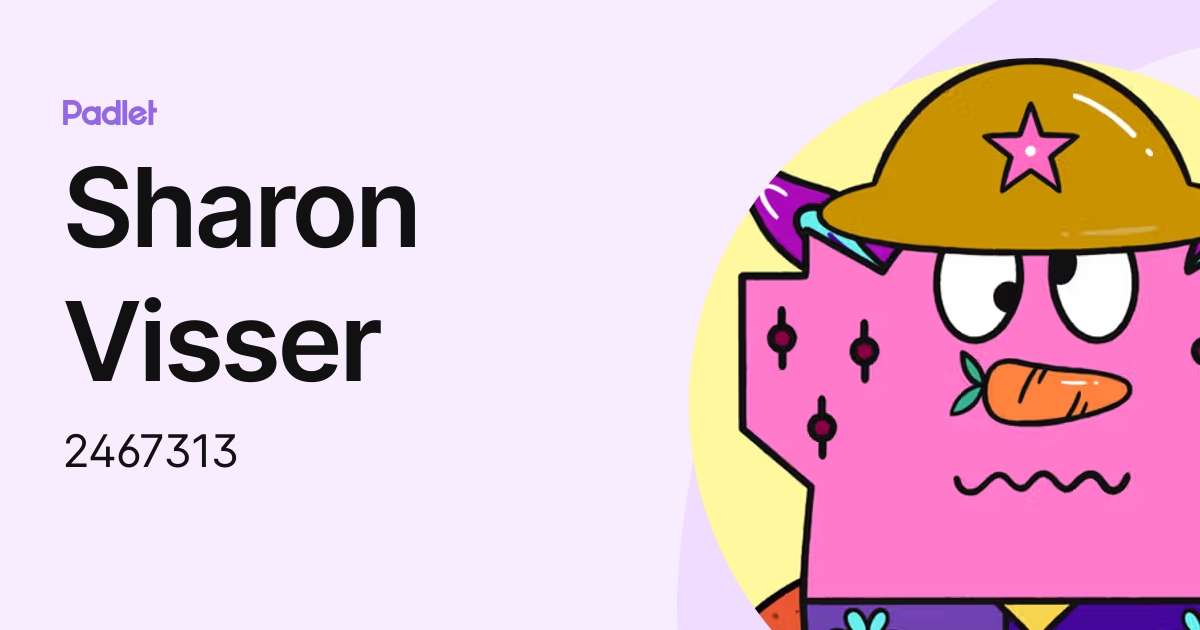 Sharon Visser (2467313) profile | Padlet