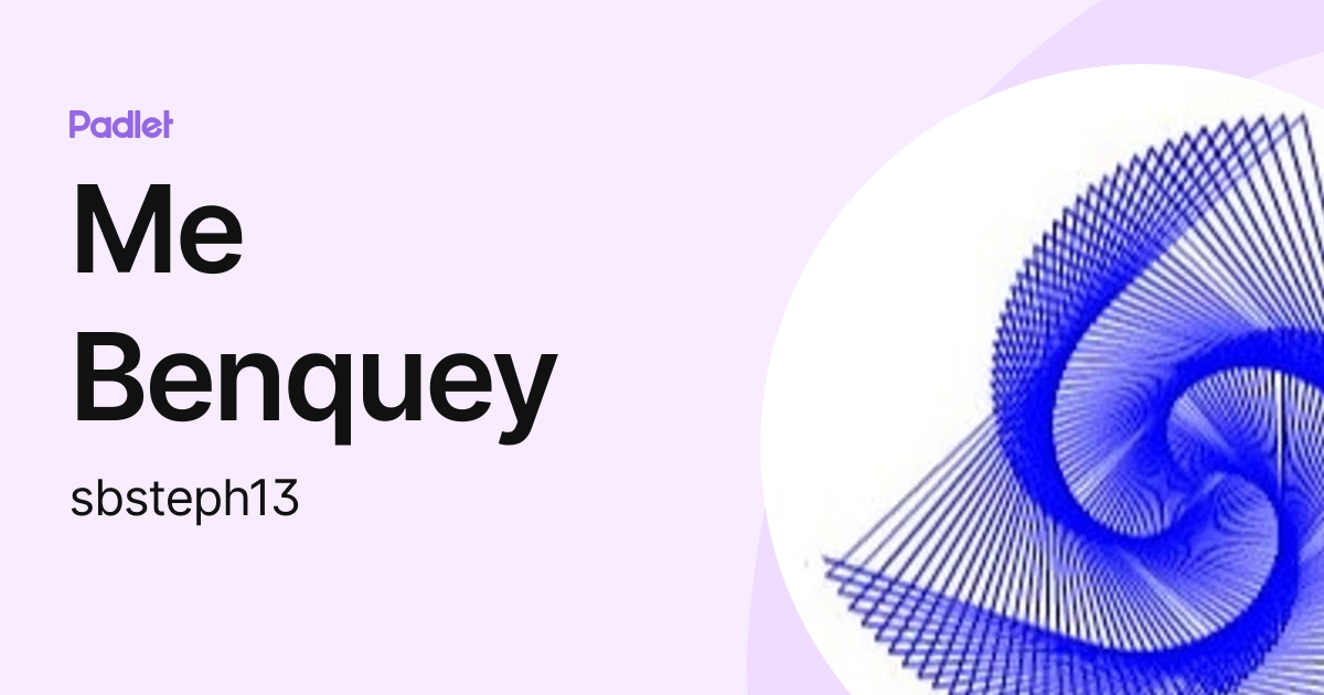 Profil de Me Benquey (sbsteph13) | Padlet