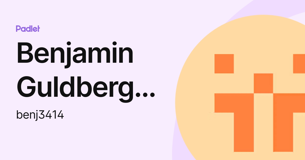 Benjamin Guldberg Dalgaard (benj3414) profile | Padlet