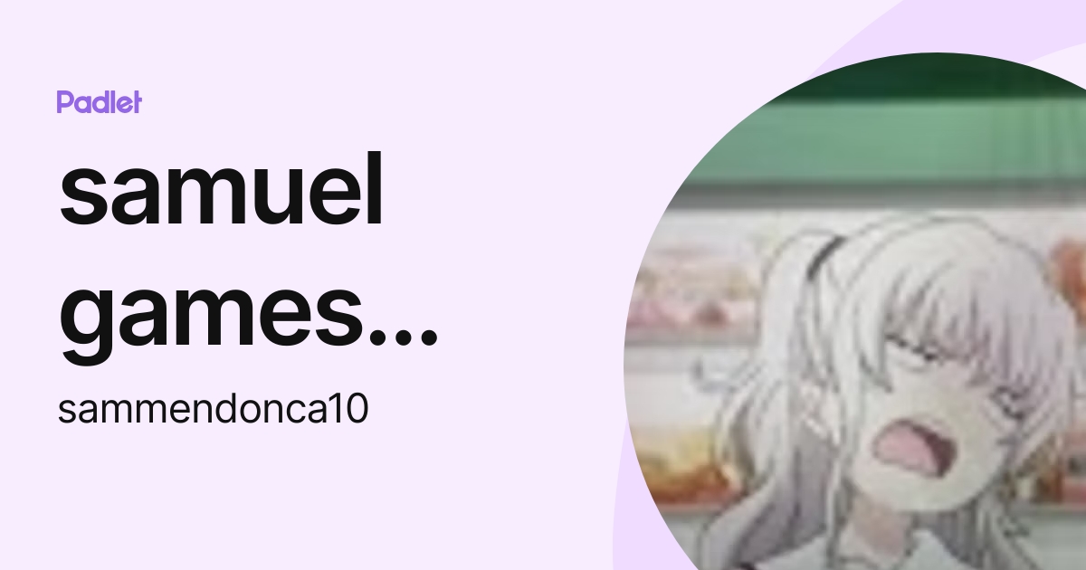 samuel games fortnit (sammendonca10) profile | Padlet