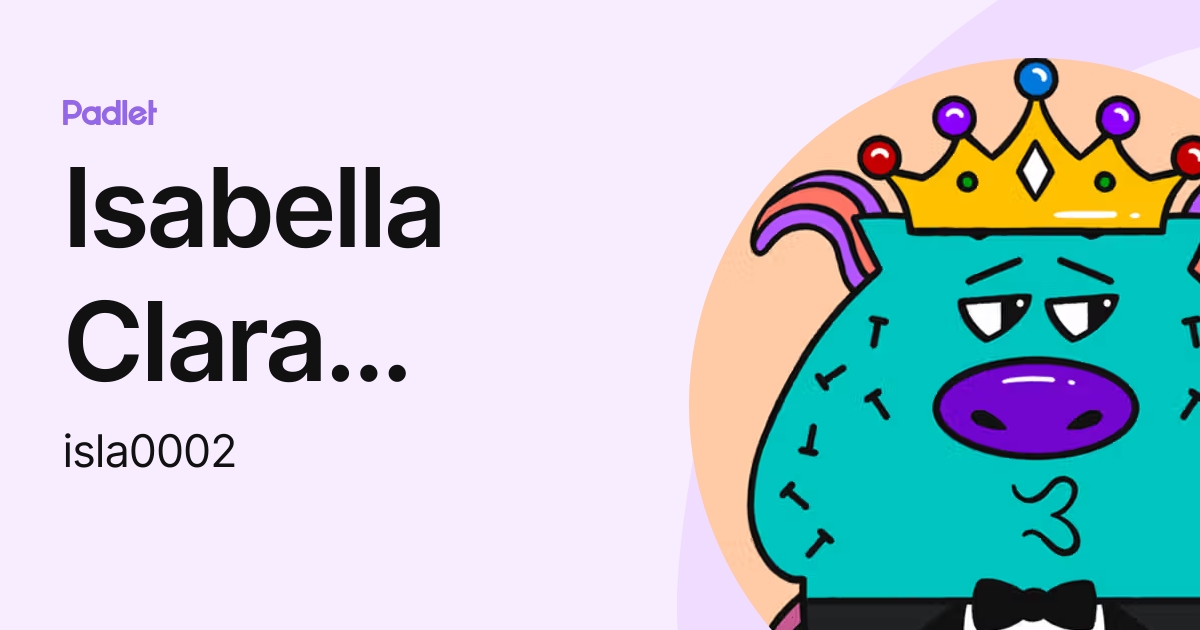 Isabella Clara Larsen (isla0002) profile | Padlet