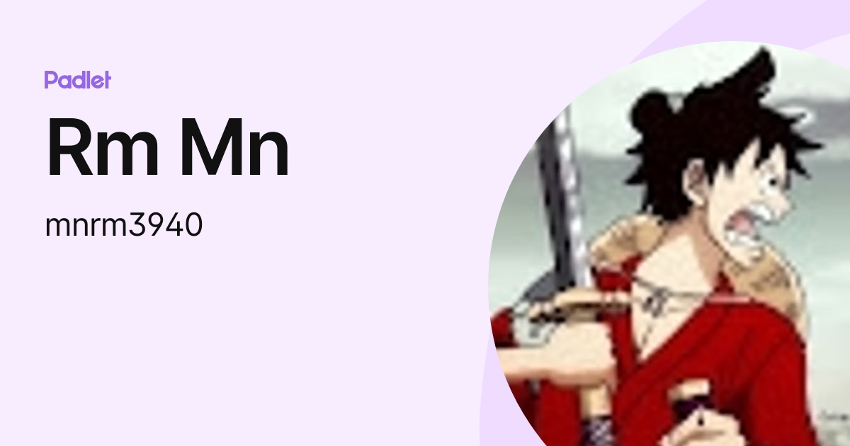 Rm Mn (mnrm3940) profile | Padlet