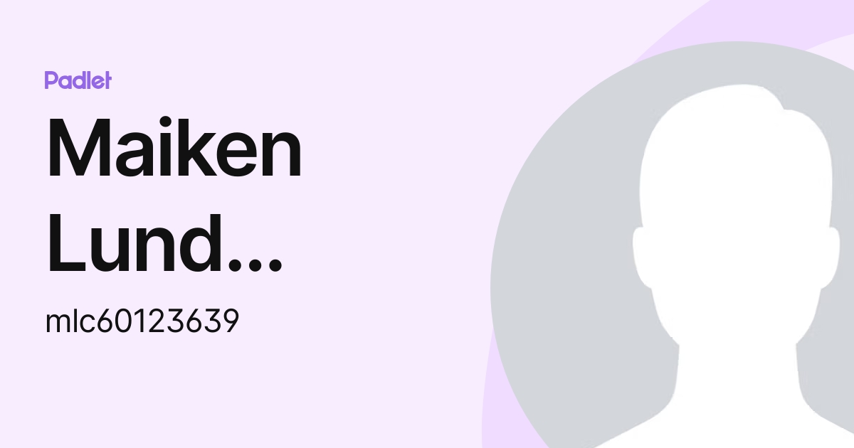 Maiken Lund Christoffersen (mlc60123639) profile | Padlet