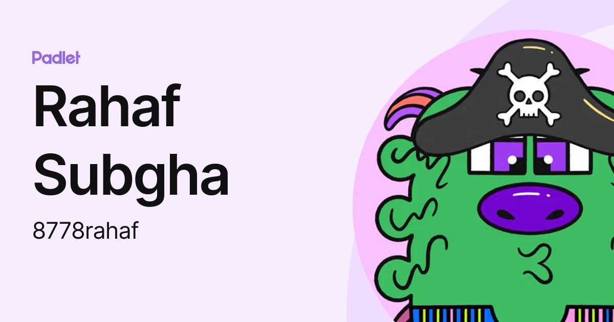 Rahaf Subgha (8778rahaf) profile | Padlet