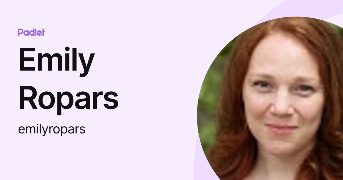 Emily Ropars (emilyropars) profile | Padlet