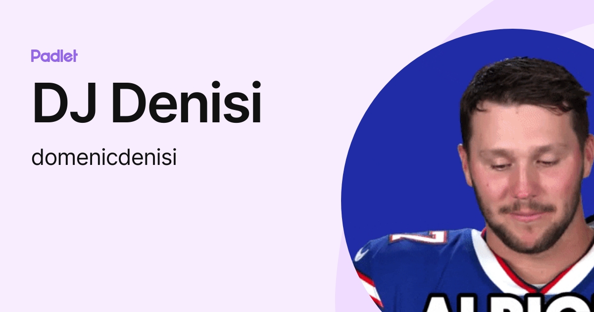 DJ Denisi (domenicdenisi) profile | Padlet