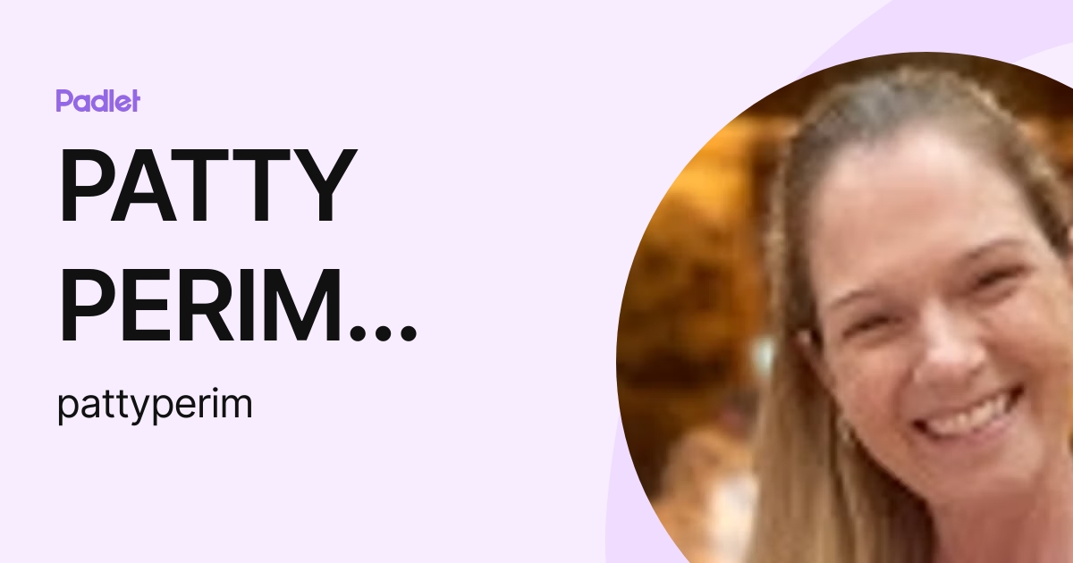 PATTY PERIM BARRETO (pattyperim) profile | Padlet