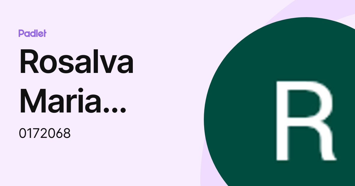 Rosalva Maria Gomes De Araujo UNIG (0172068) profile | Padlet