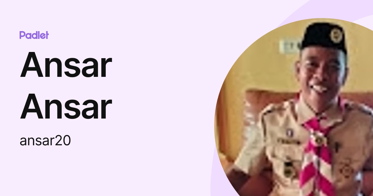 Ansar Ansar (ansar20) profile | Padlet