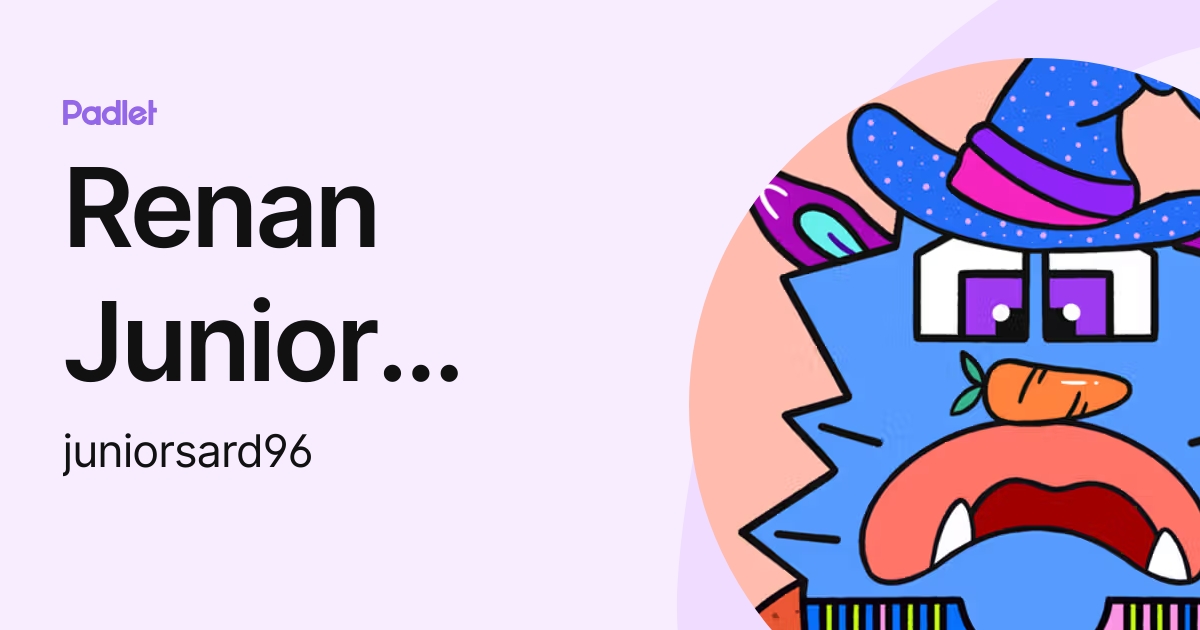 Renan Junior Sardina Salazar (juniorsard96) profile | Padlet