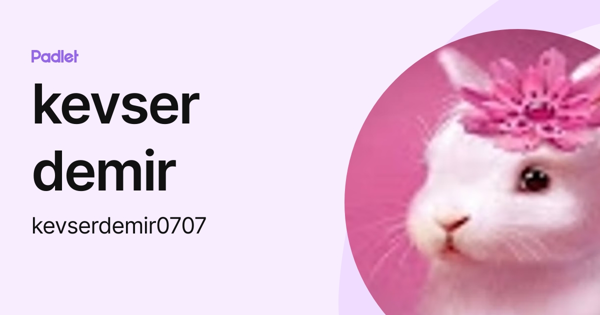 kevser demir (kevserdemir0707) profile | Padlet