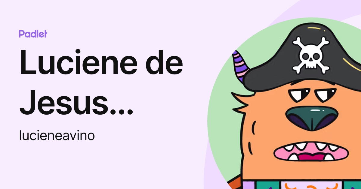 Luciene de Jesus Avino (lucieneavino) profile | Padlet