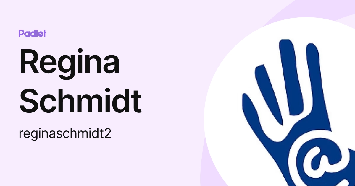 Regina Schmidt (reginaschmidt2) profile | Padlet