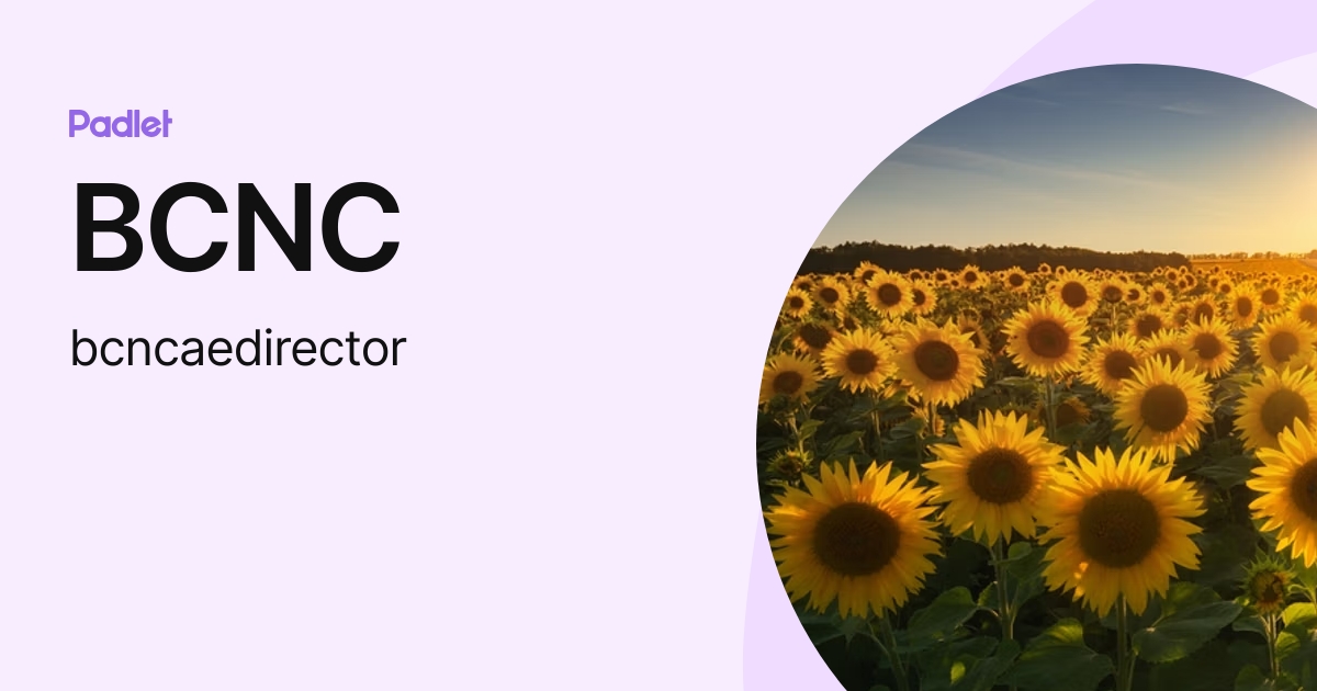 BCNC (bcncaedirector) profile | Padlet