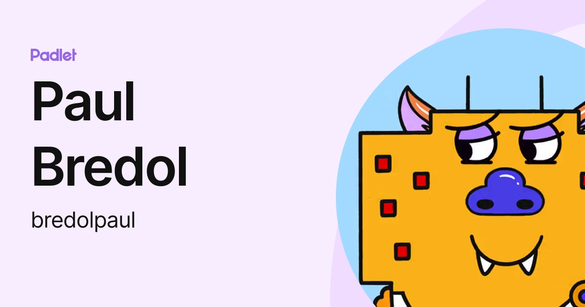 Paul Bredol (bredolpaul) profile | Padlet