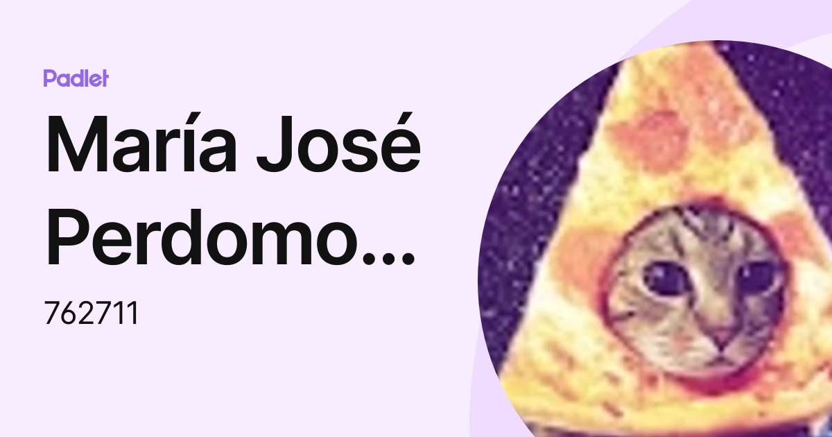 María José Perdomo Rodas (762711) profile | Padlet