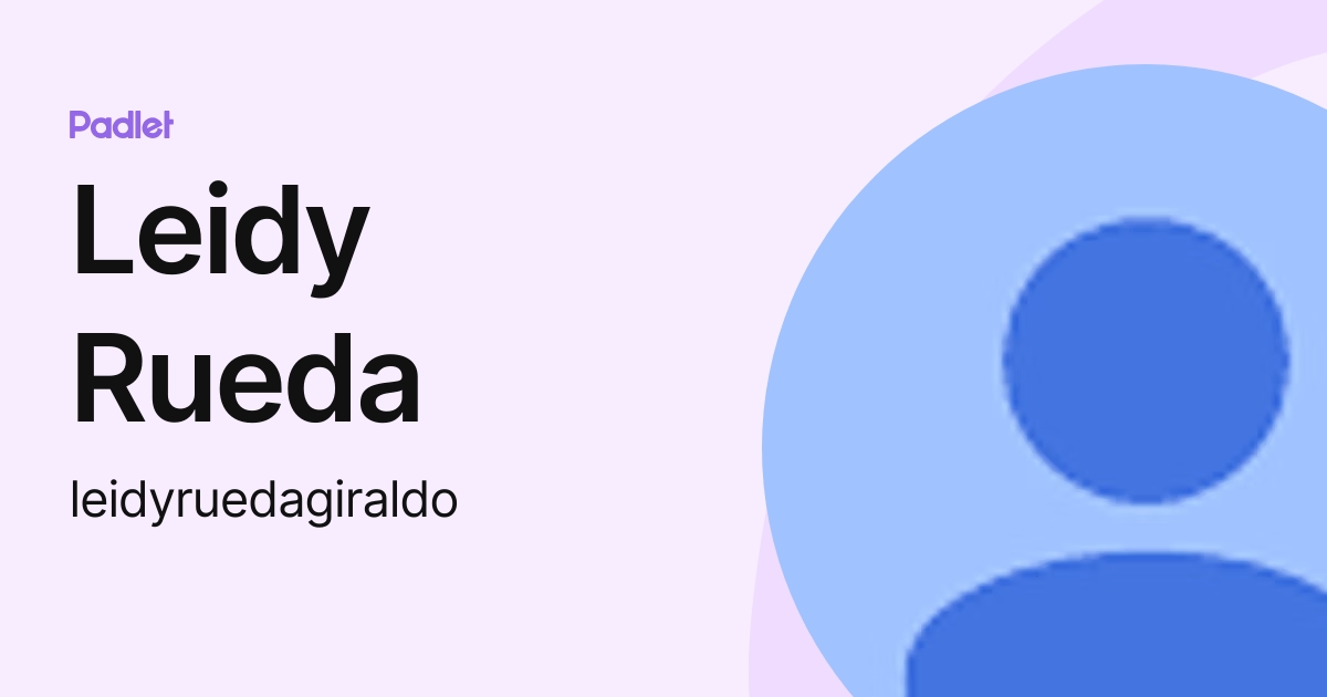 Leidy Rueda (leidyruedagiraldo) profile | Padlet