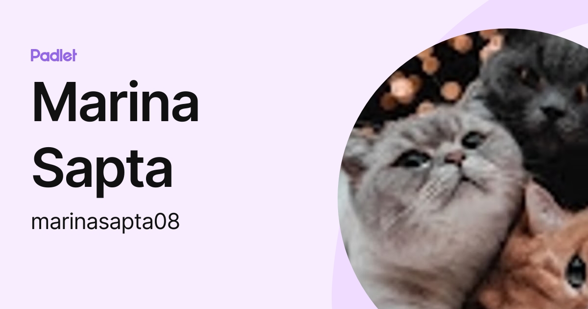 Marina Sapta (marinasapta08) profile | Padlet