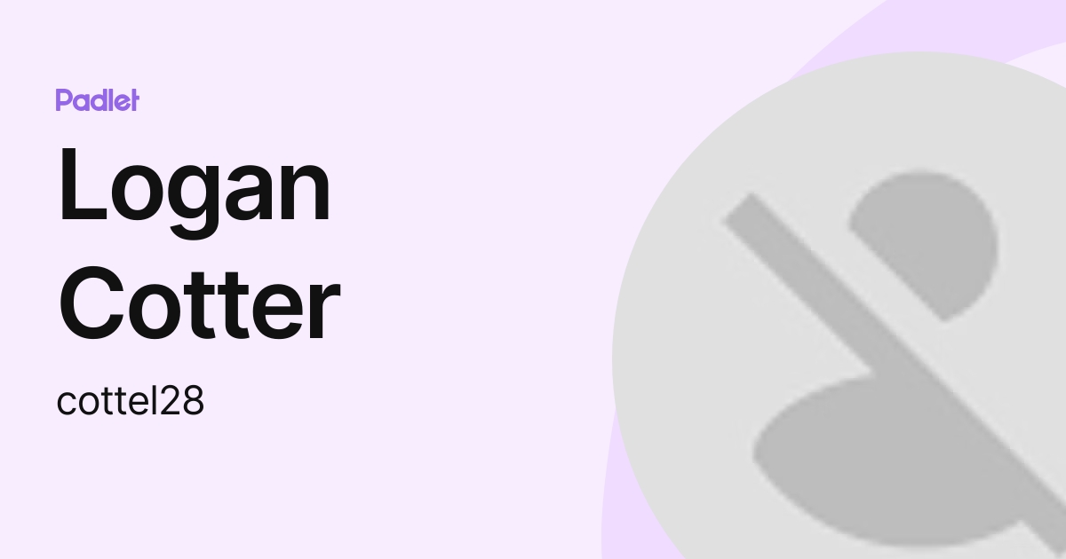 Logan Cotter (cottel28) profile | Padlet