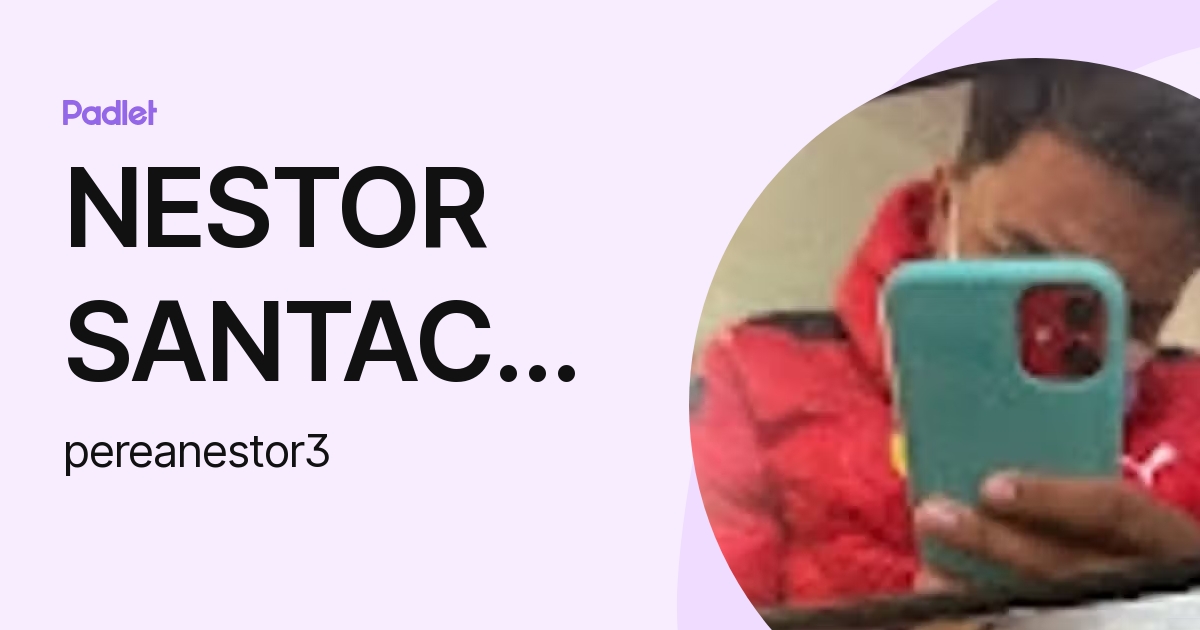 NESTOR SANTACRUZ PEREA (pereanestor3) profile | Padlet