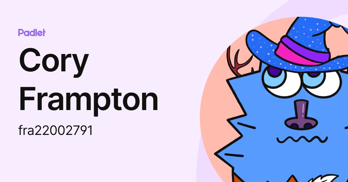 Cory Frampton (fra22002791) profile | Padlet