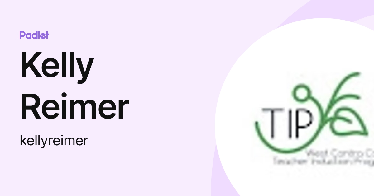 Kelly Reimer (kellyreimer) profile | Padlet