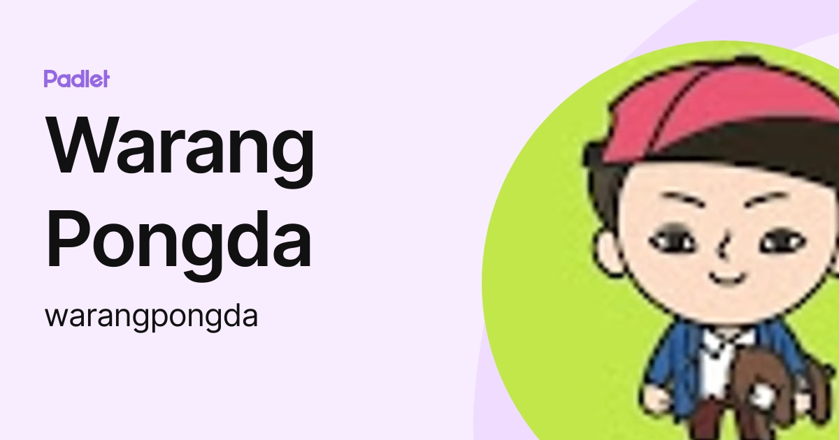 Warang Pongda (warangpongda) profile | Padlet