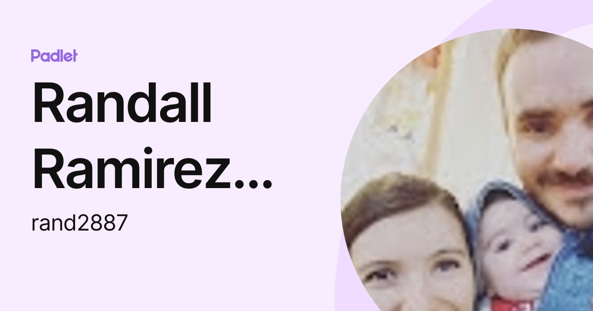 Randall Ramirez Víquez (rand2887) profile | Padlet