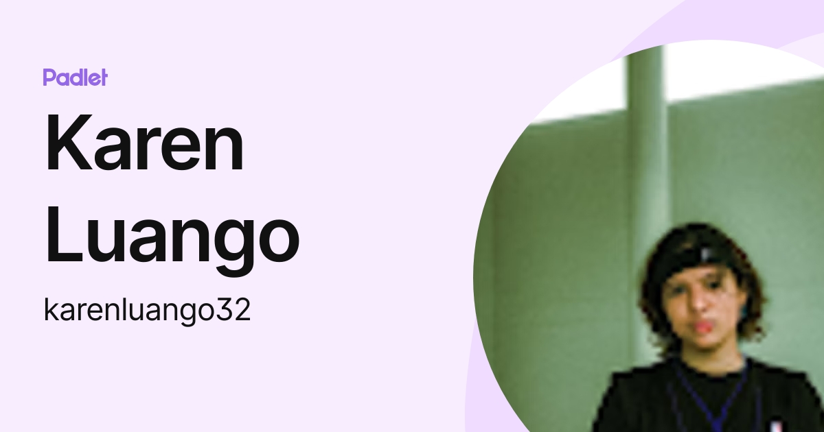 Karen Luango (karenluango32) profile | Padlet