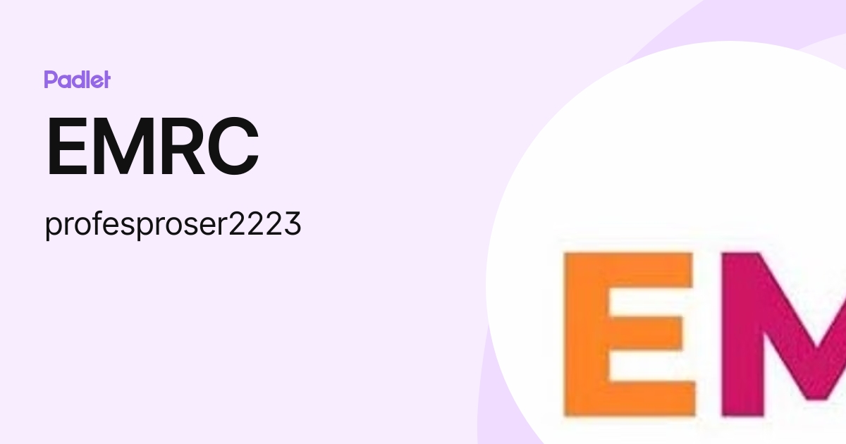 EMRC (profesproser2223) profile | Padlet