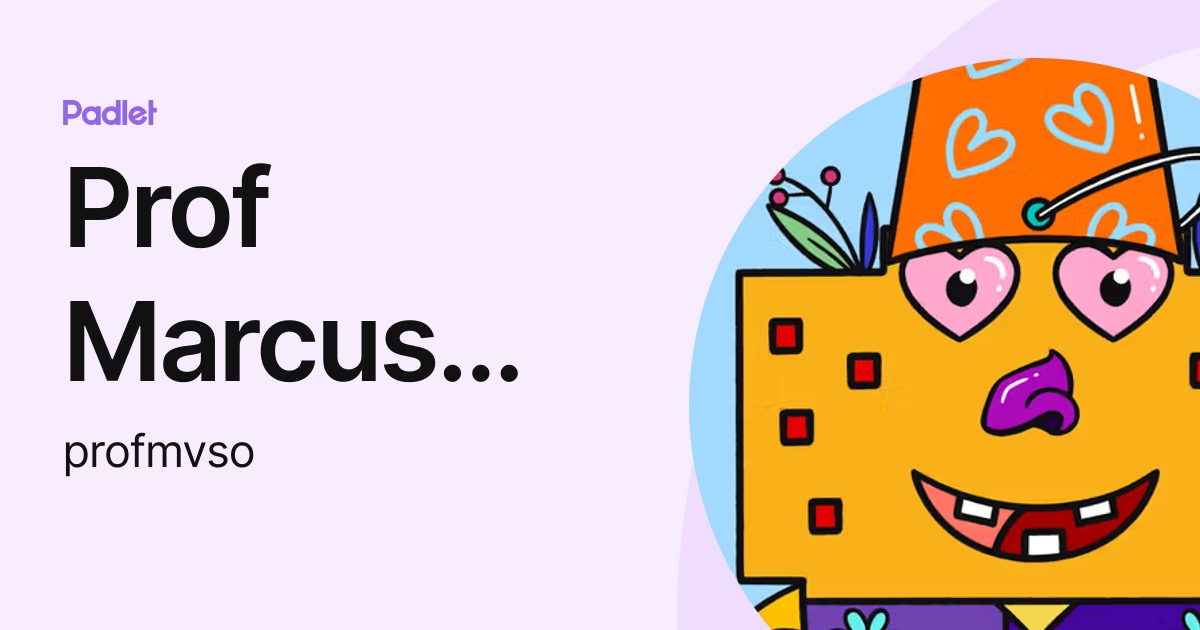 Prof Marcus Vinicius (profmvso) profile | Padlet