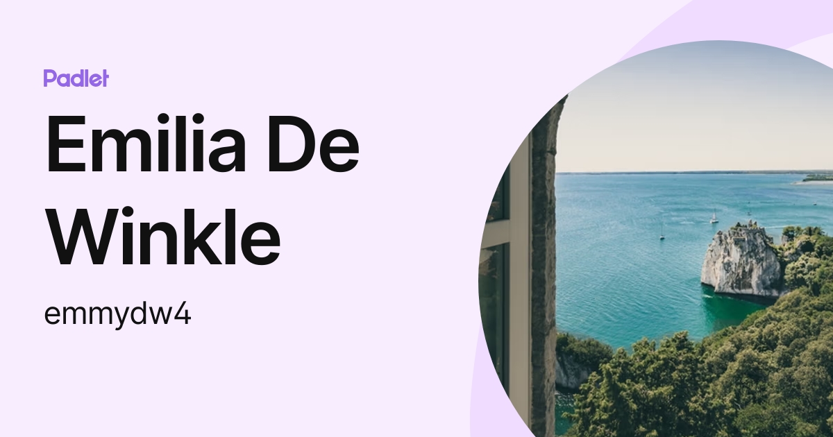 Emilia De Winkle (emmydw4) profile | Padlet