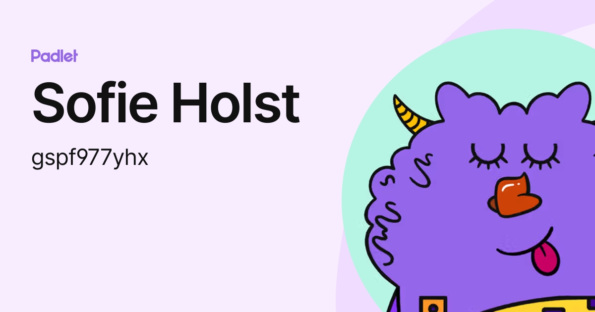 Sofie Holst (gspf977yhx) profile | Padlet