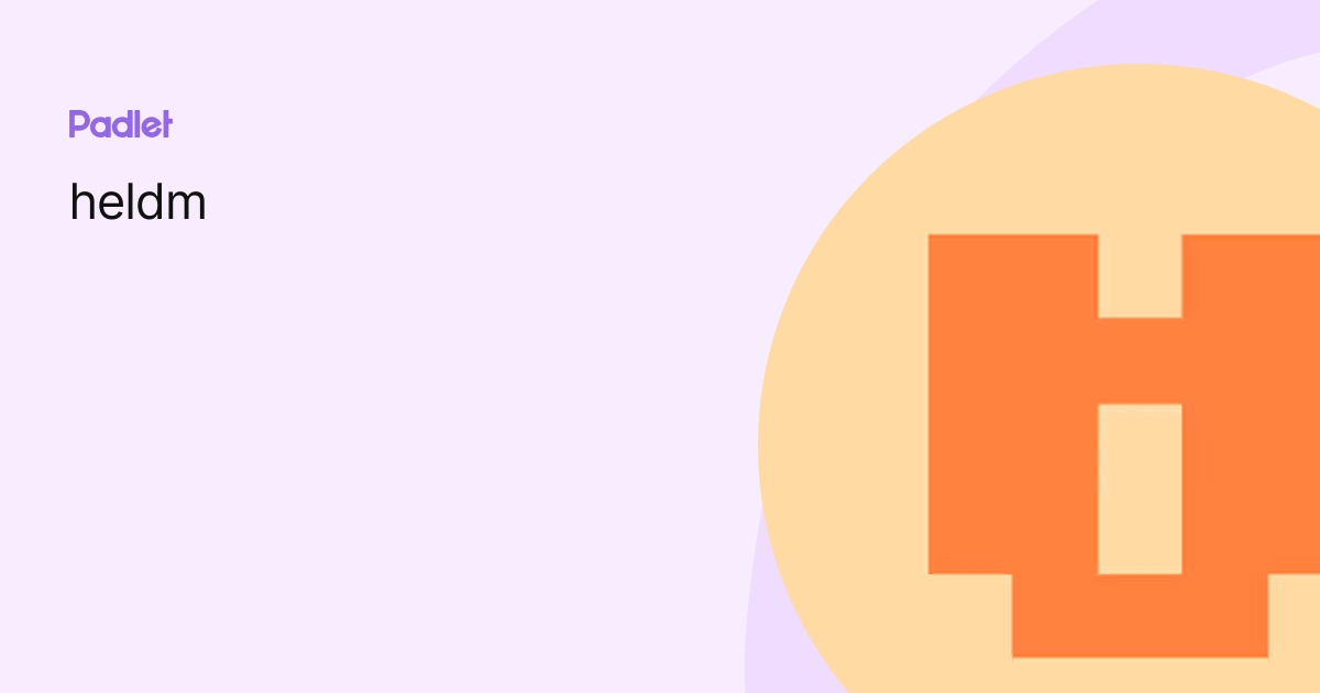 heldm profile | Padlet