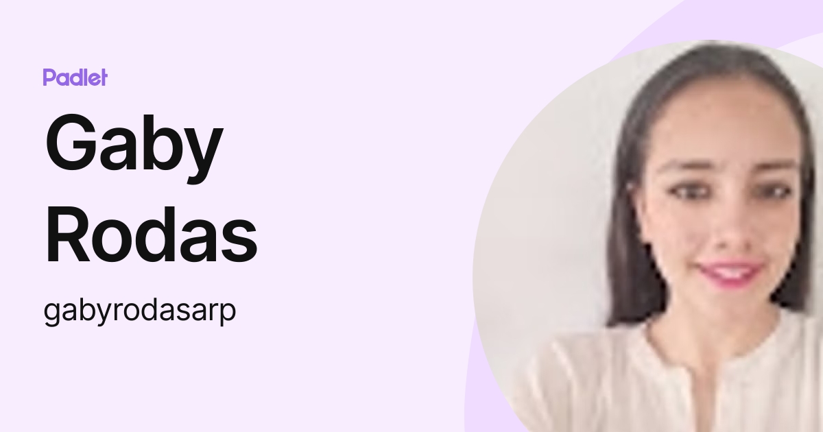 Gaby Rodas (gabyrodasarp) profile | Padlet