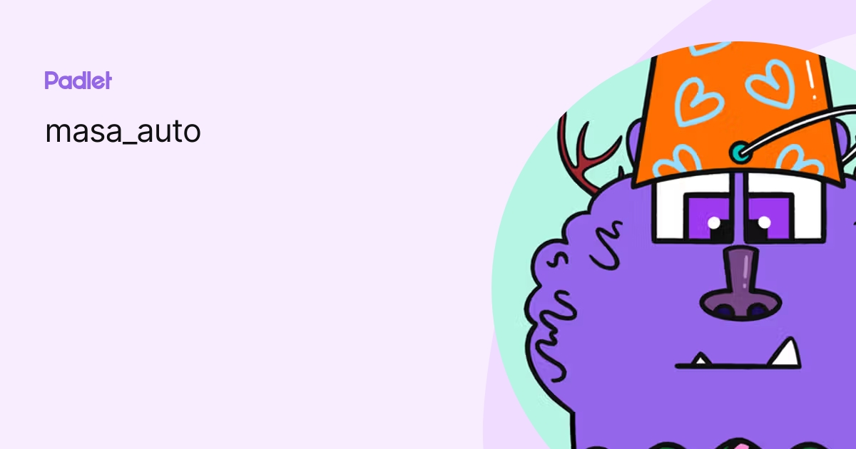 masa_auto profile | Padlet