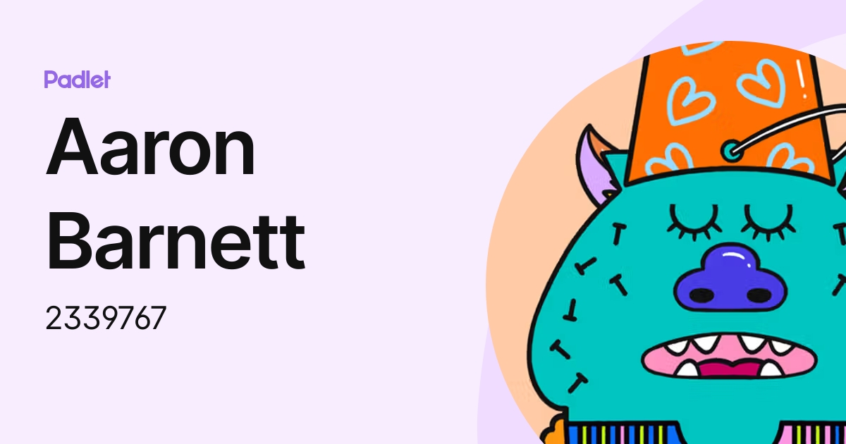 Aaron Barnett (2339767) profile | Padlet