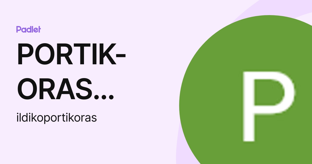 PORTIK-ORAS ILDIKO (ildikoportikoras) profile | Padlet