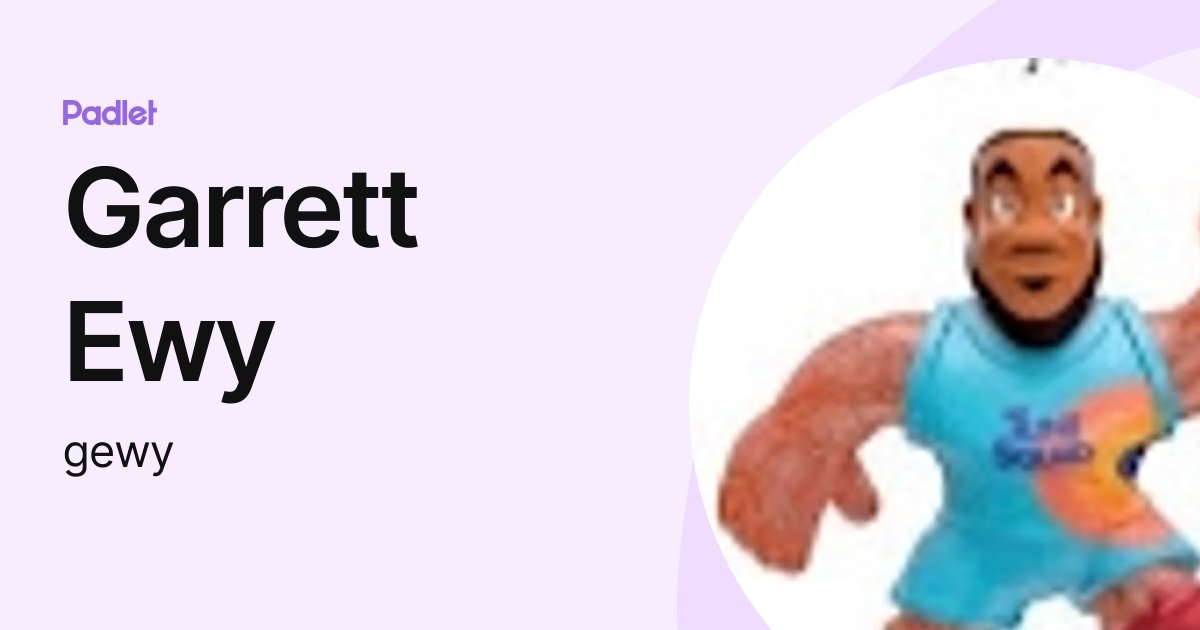 Garrett Ewy (gewy) profile | Padlet