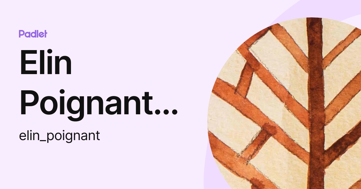 Elin Poignant Jättestenskolan (elin_poignant) profile | Padlet