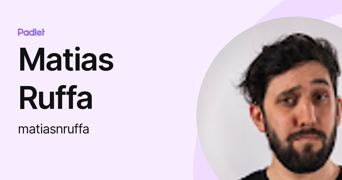 Matias Ruffa (matiasnruffa) profile | Padlet